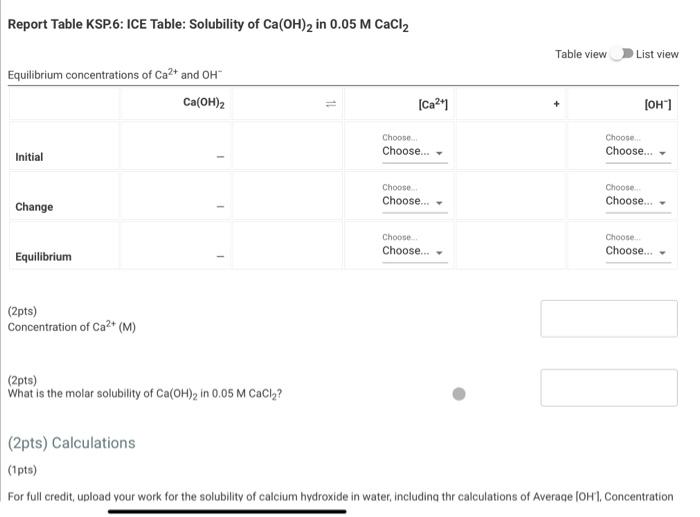 Solved Temperature of Ca(OH)2 in 0.05MCaCl2=31.0∘C | Chegg.com