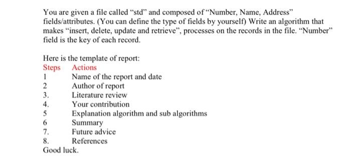 Solved using java program knowledge . it should be an | Chegg.com