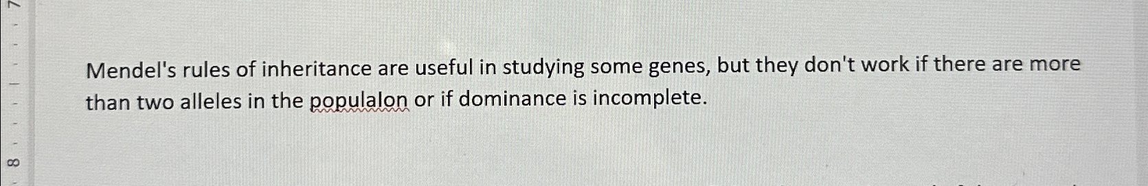 Solved Mendel's rules of inheritance are useful in studying | Chegg.com