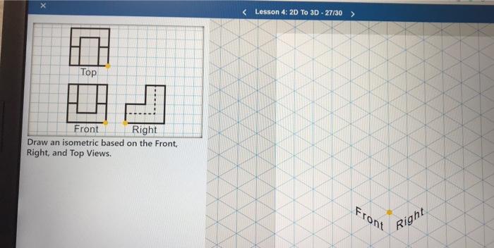 Solved Top Front Right Draw | Chegg.com