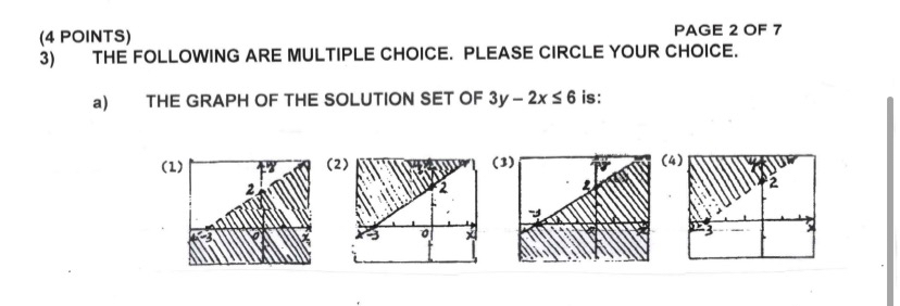 Solved (4 ﻿POINTS)PAGE 2 ﻿OF 7THE FOLLOWING ARE MULTIPLE | Chegg.com