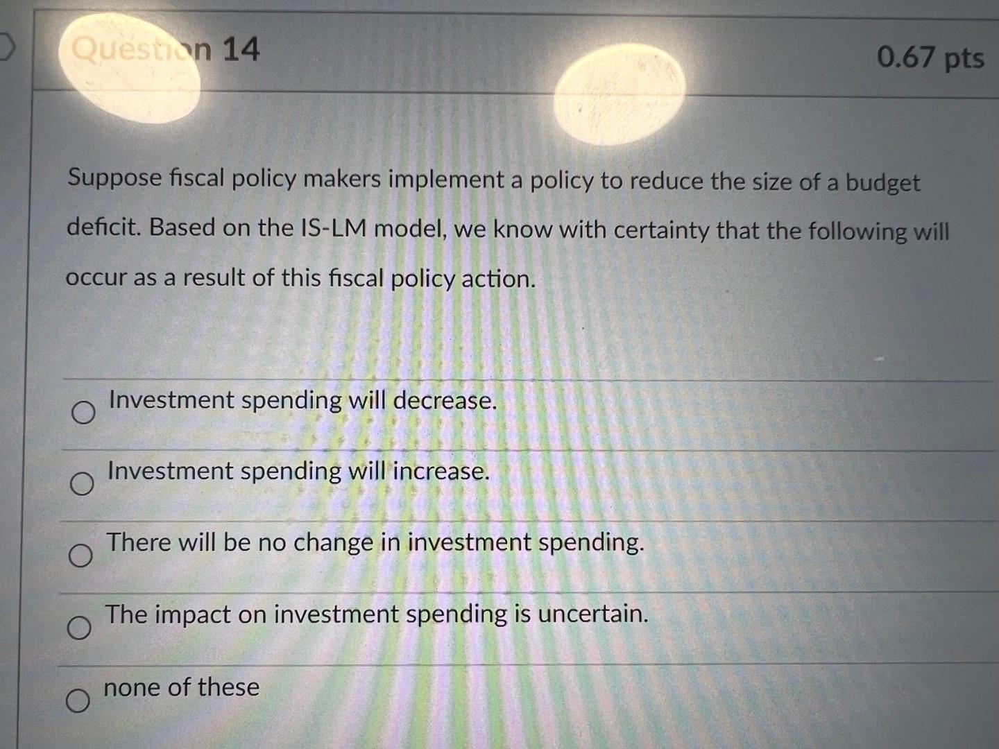 Solved Suppose fiscal policy makers implement a policy to | Chegg.com