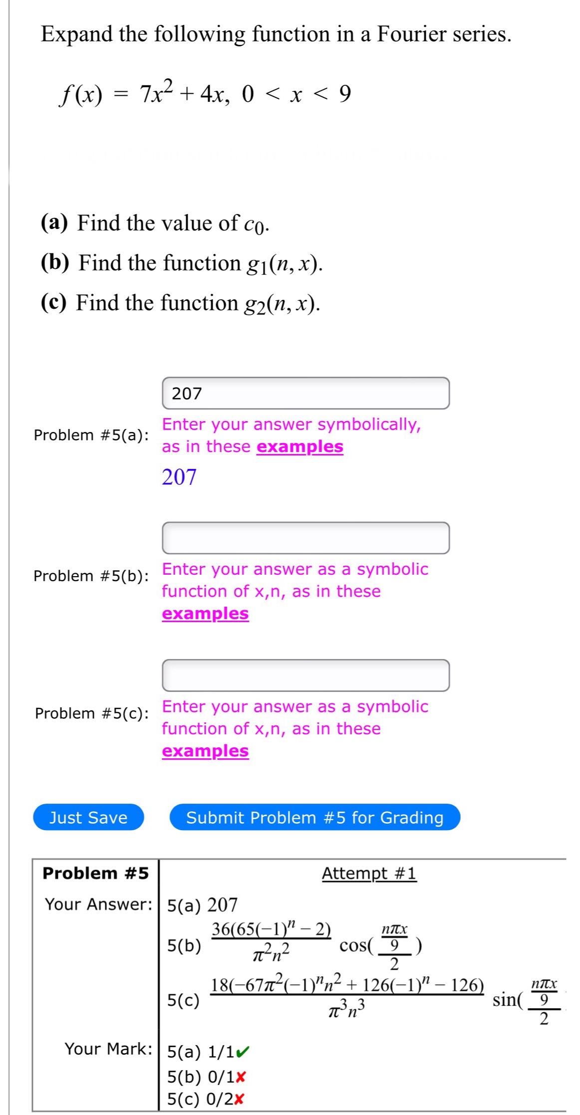 Solved Expand the following function in a Fourier | Chegg.com