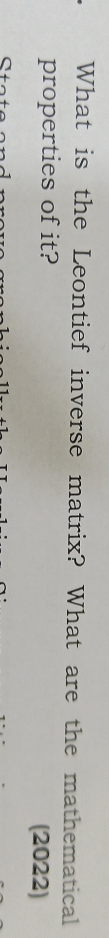 Solved What is the Leontief inverse matrix? What are the | Chegg.com Solved What is the Leontief inverse matrix? What are the | Chegg.com