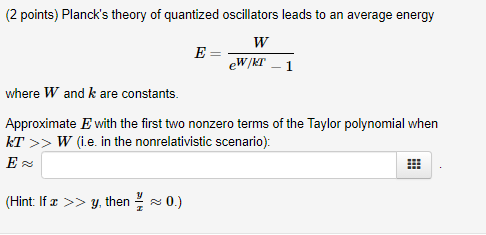 Solved Planck's theory of quantized oscillators leads to an | Chegg.com