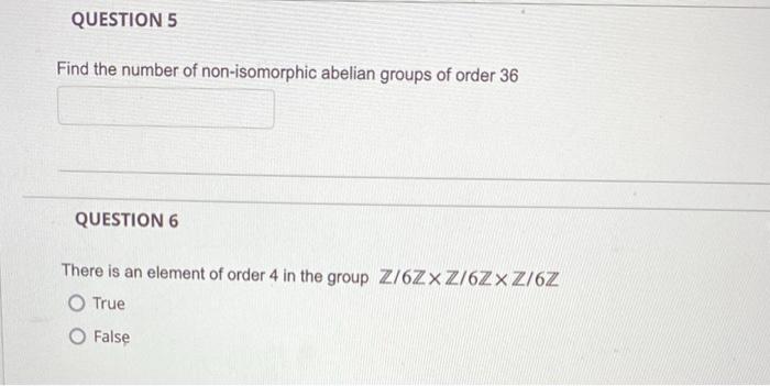 Solved Find the number of non-isomorphic abelian groups of | Chegg.com