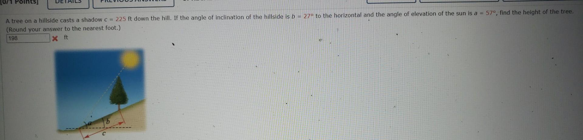 Solved (Round vour answer to the nearest foot.) | Chegg.com