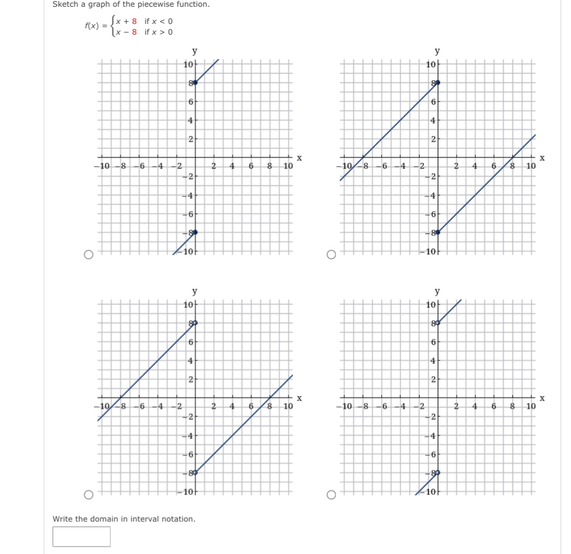 Solved Sketch A Graph Of The Piecewise