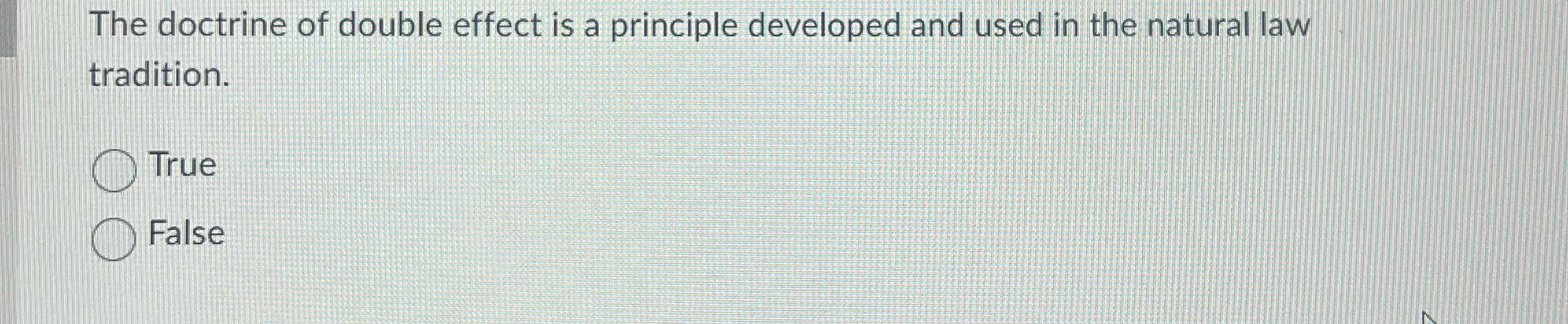 Solved The doctrine of double effect is a principle | Chegg.com