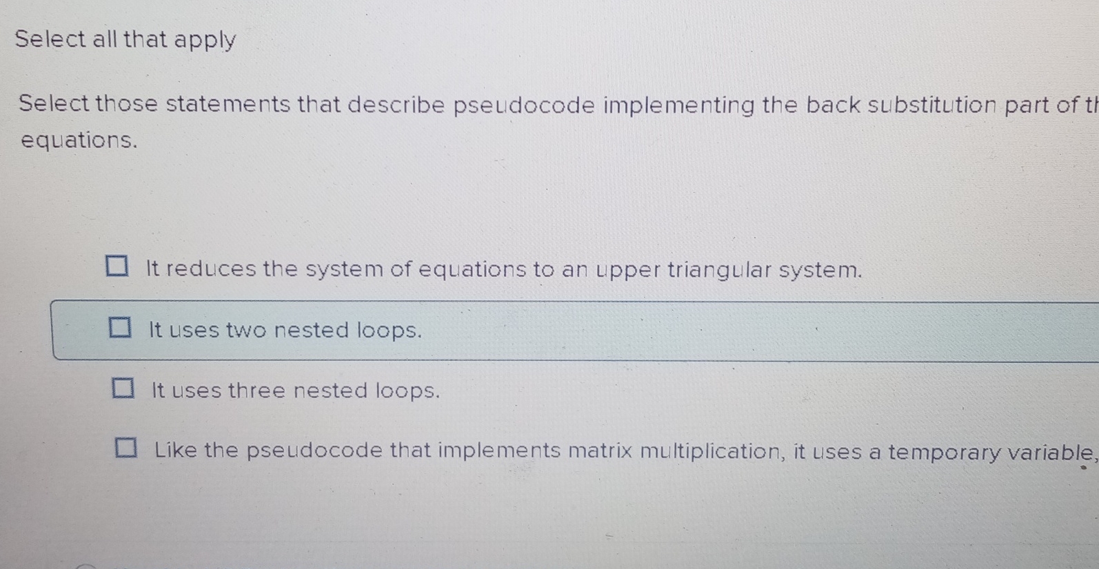 Solved Select all that applySelect those statements that | Chegg.com