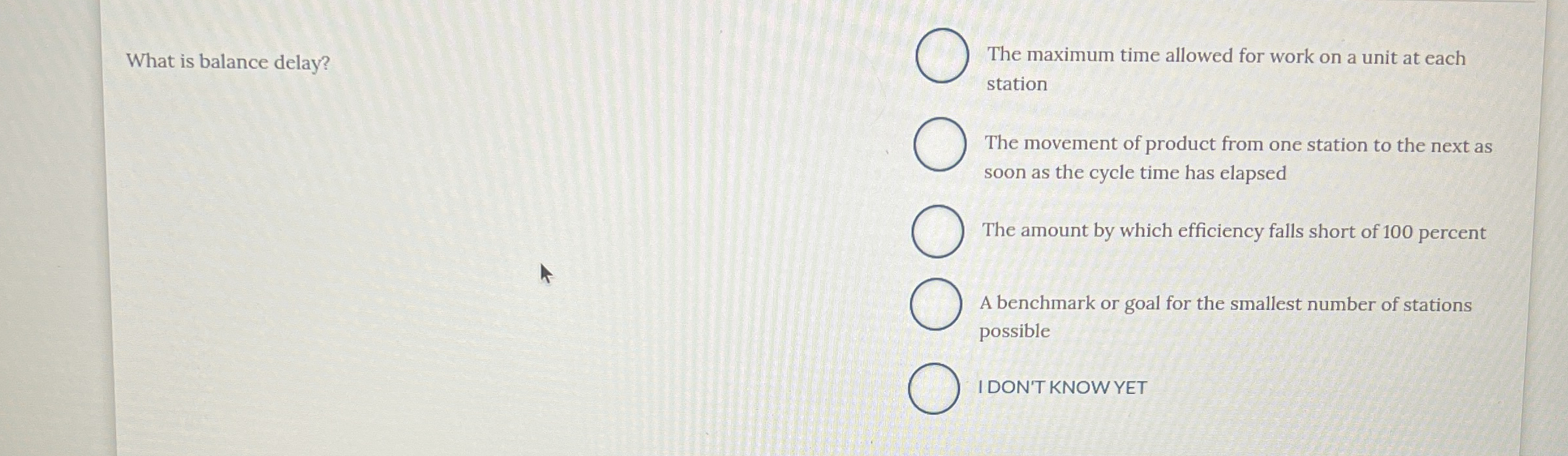 Solved What is balance delay?The maximum time allowed for | Chegg.com