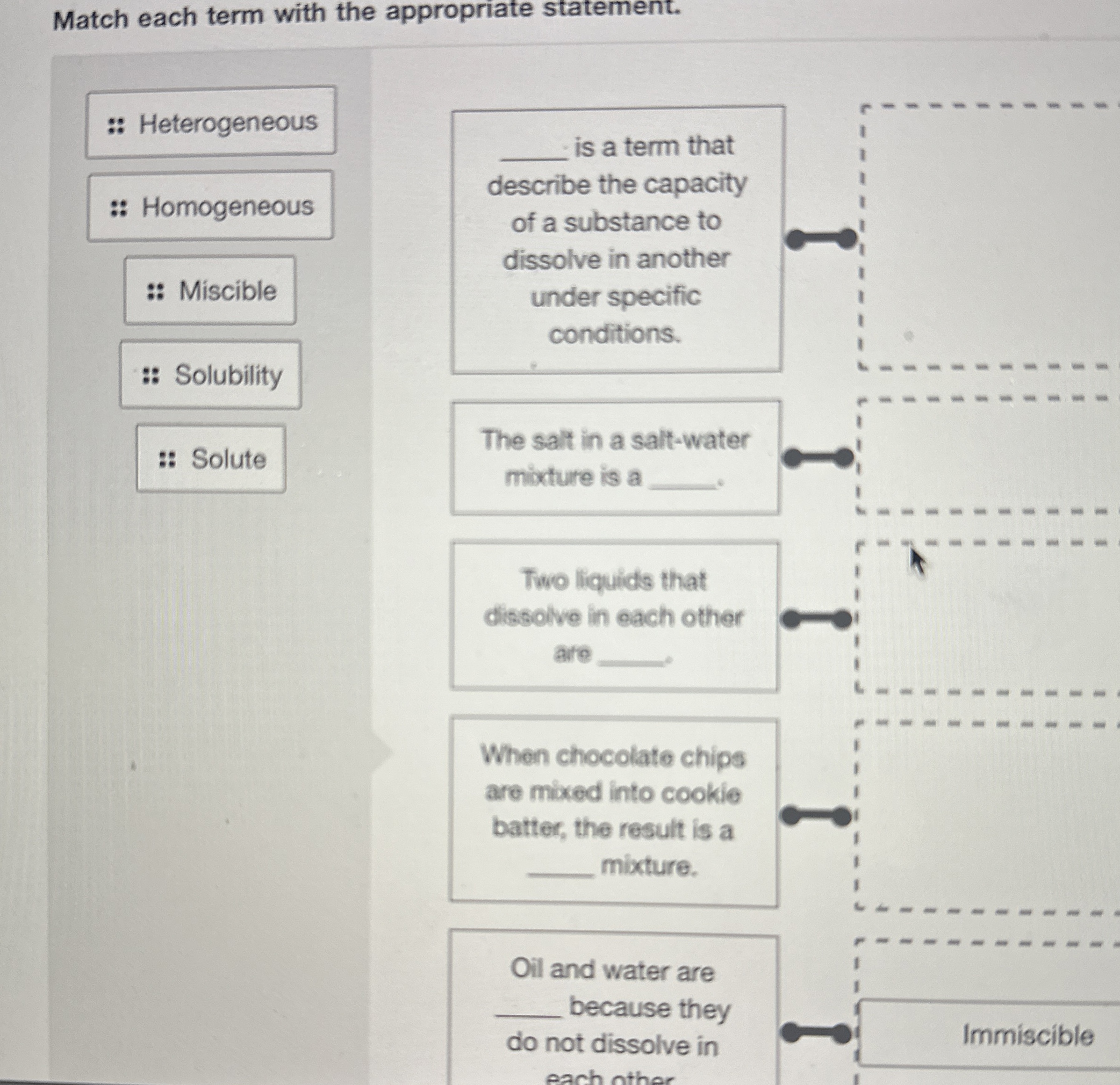 Match each term with the appropriate statement.:: | Chegg.com