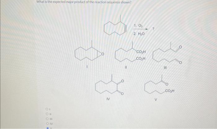 Solved What Is The Structure Of The Expected Major Product
