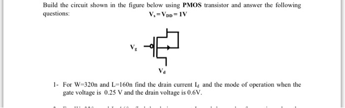 Solved 7- Calculate the channel length modulation | Chegg.com