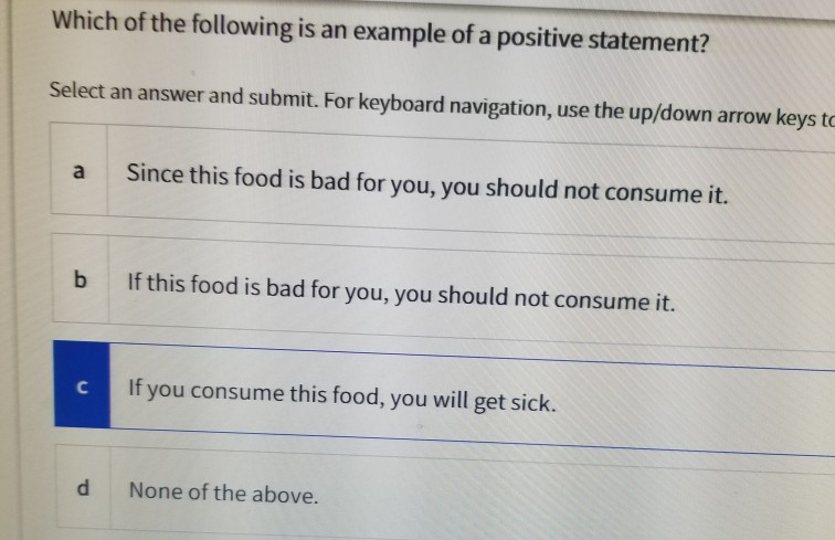 Solved I Am Not Sure If Its C Or D But C Seems Like A Fact