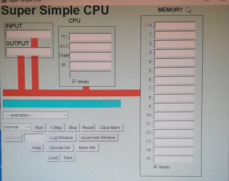 Solved * Super Simple CPU MEMORY ♡ CPU INPUT >0 PC OUTPUT 2 | Chegg.com