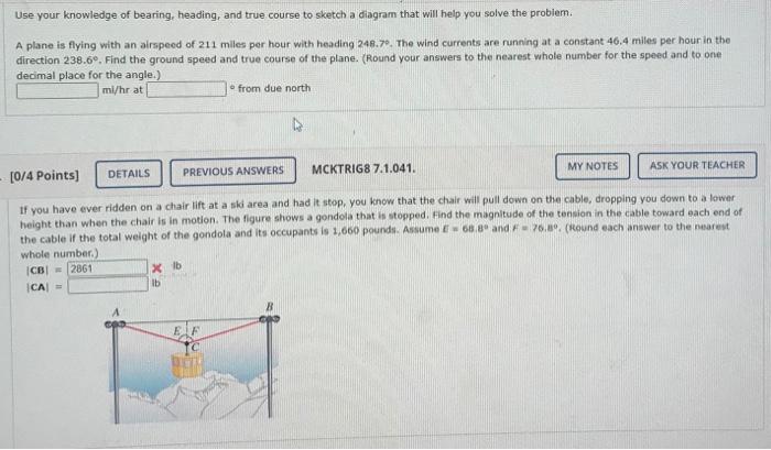 Solved Use your knowledge of bearing, heading, and true | Chegg.com
