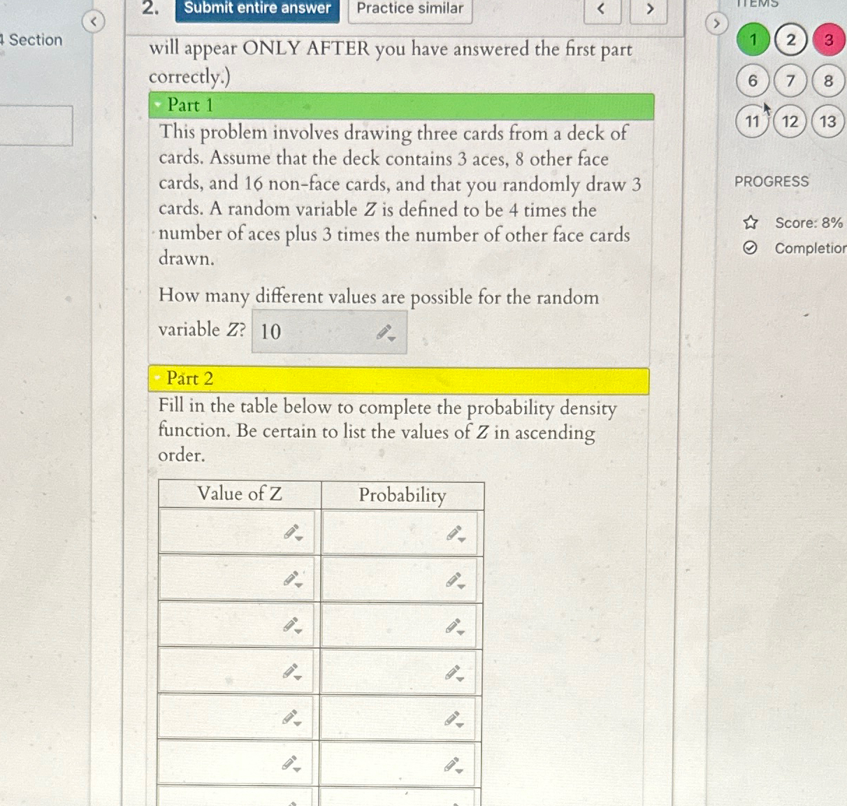 Solved Sectionwill appear ONLY AFTER you have answered the | Chegg.com
