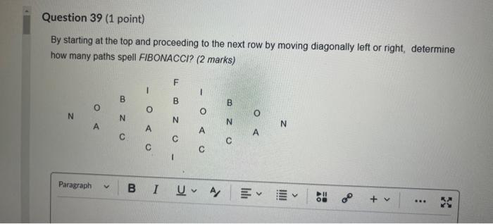 Solved By starting at the top and proceeding to the next row | Chegg.com