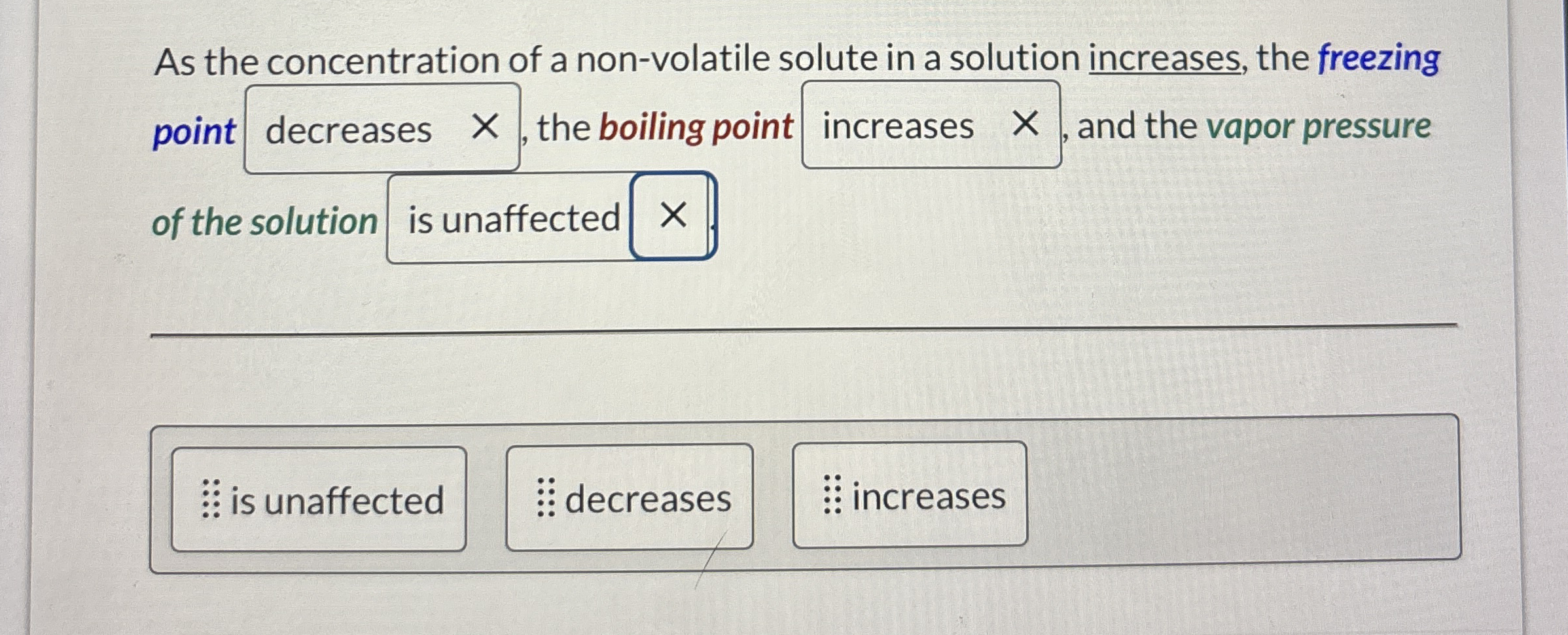 Solved As the concentration of a non-volatile solute in a | Chegg.com