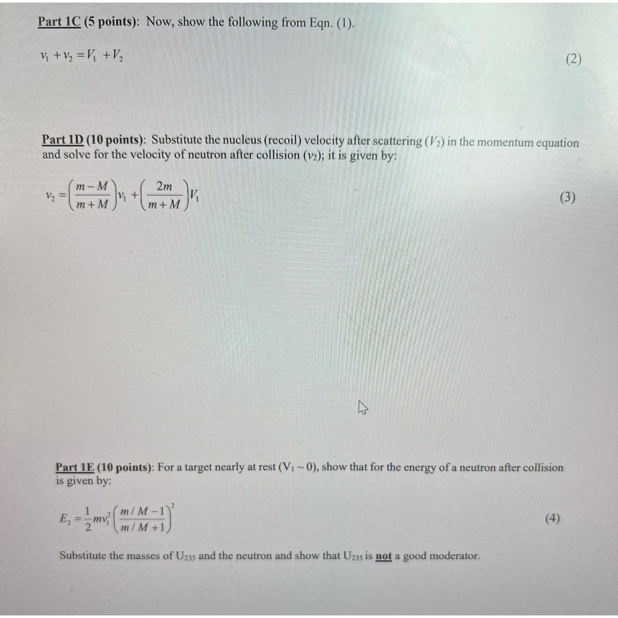 Solved I only need part D and E. ﻿This is for context of the | Chegg.com