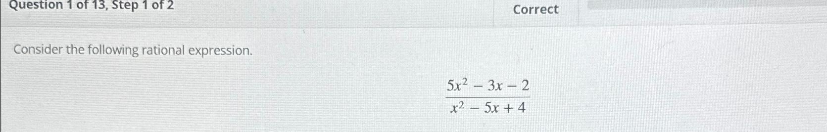 Solved Consider the following rational | Chegg.com