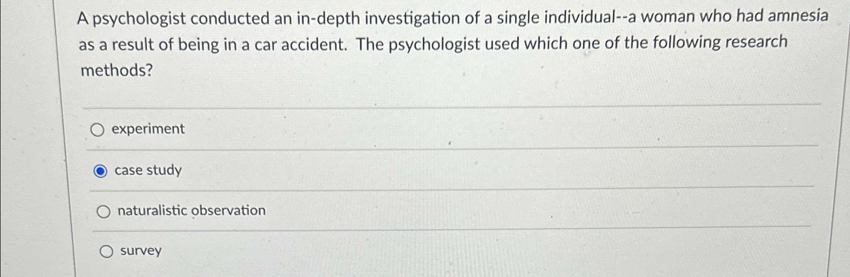 Solved A psychologist conducted an in-depth investigation of | Chegg.com Solved A psychologist conducted an in-depth investigation of | Chegg.com