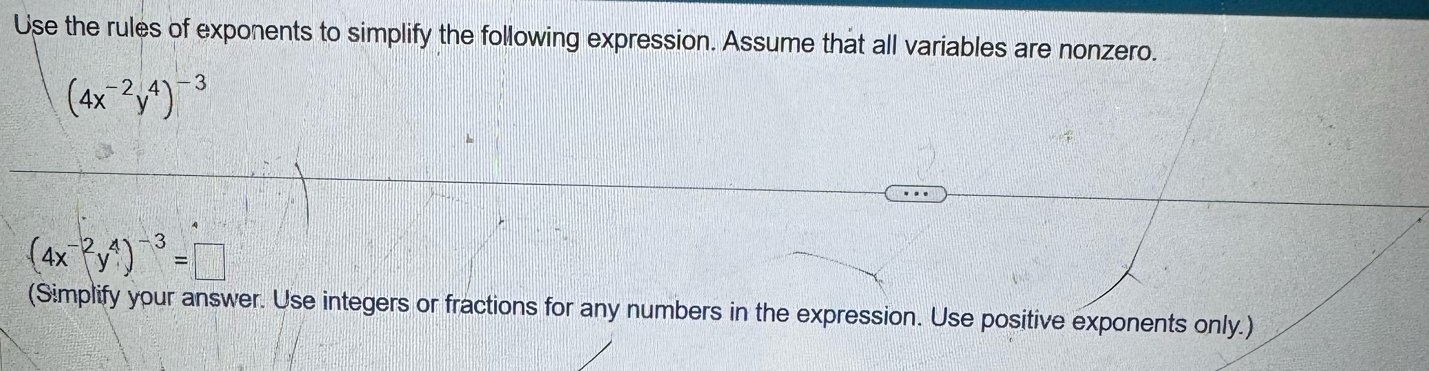 Solved Use the rules of exponents to simplify the following | Chegg.com
