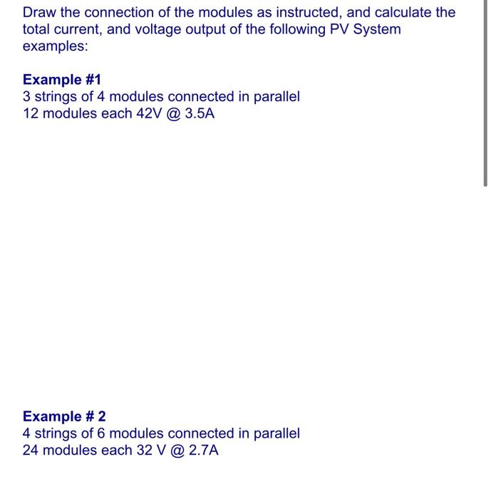 Solved Draw the connection of the modules as instructed, and | Chegg.com
