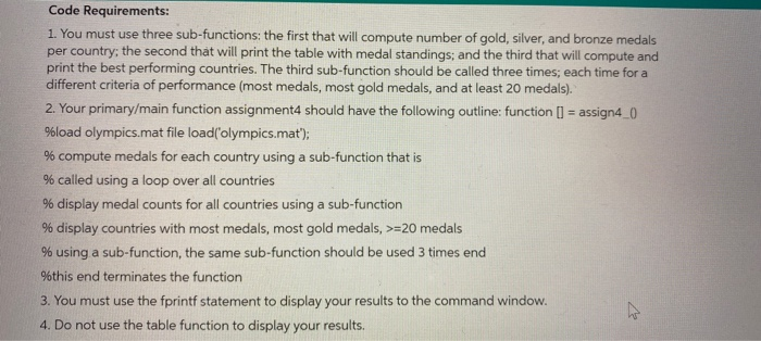 Solved (6 bo Language: Matlab Part A Problem and Program | Chegg.com