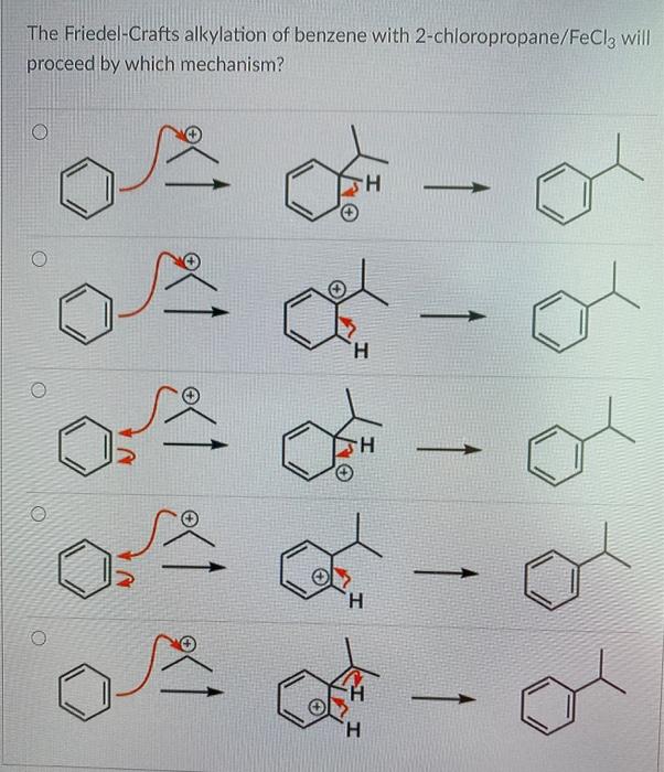 Solved The Friedel-Crafts alkylation of benzene with | Chegg.com