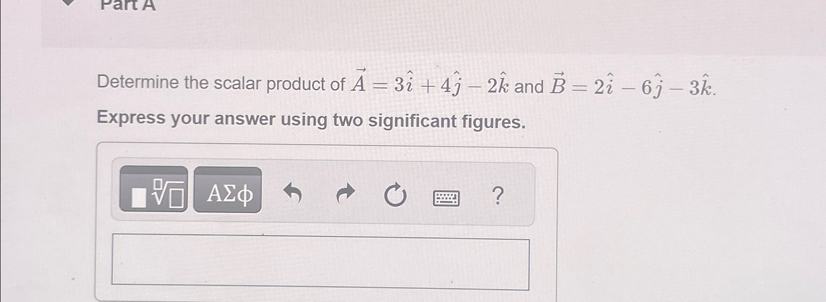 Solved Determine the scalar product of | Chegg.com