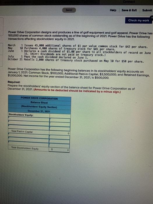 Solved Connect Sed Help Save & Exit Submit Check my work | Chegg.com ...