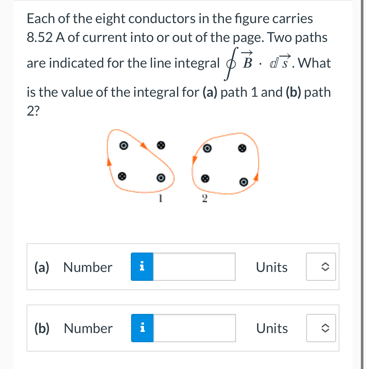 Solved Each of the eight conductors in the figure carries | Chegg.com