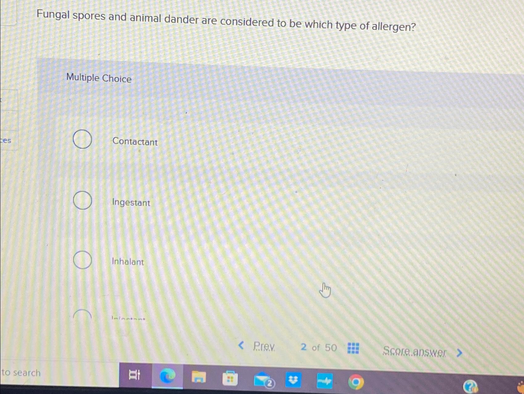 Solved Fungal spores and animal dander are considered to be | Chegg.com