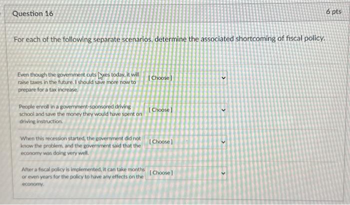 Solved For each of the following separate scenarios. | Chegg.com