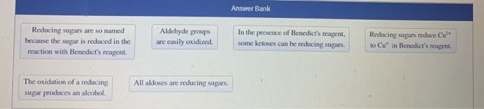 Solved Classify all of the statements regarding reducing | Chegg.com