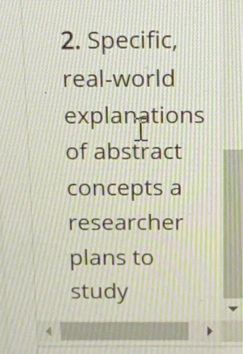 2. Specific, real-world explanations of abstract | Chegg.com