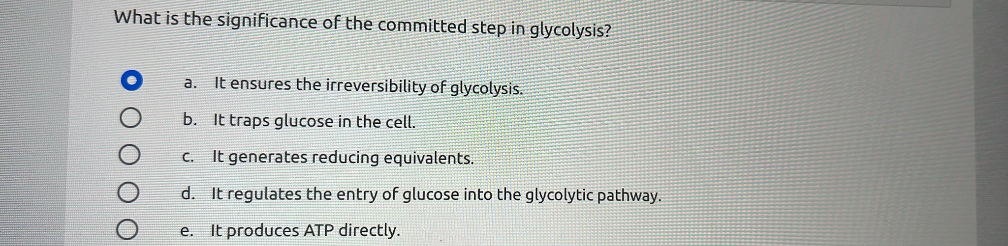Solved What is the significance of the committed step in | Chegg.com