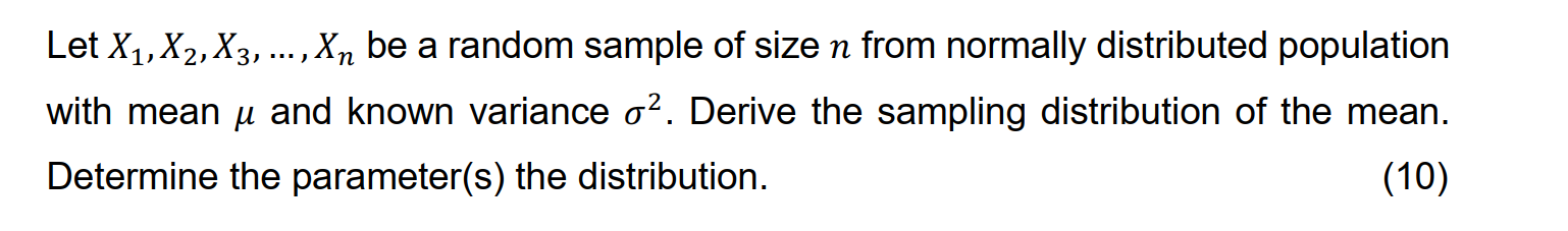 Solved Let x1,x2,x3,dots,xn ﻿be a random sample of size n | Chegg.com