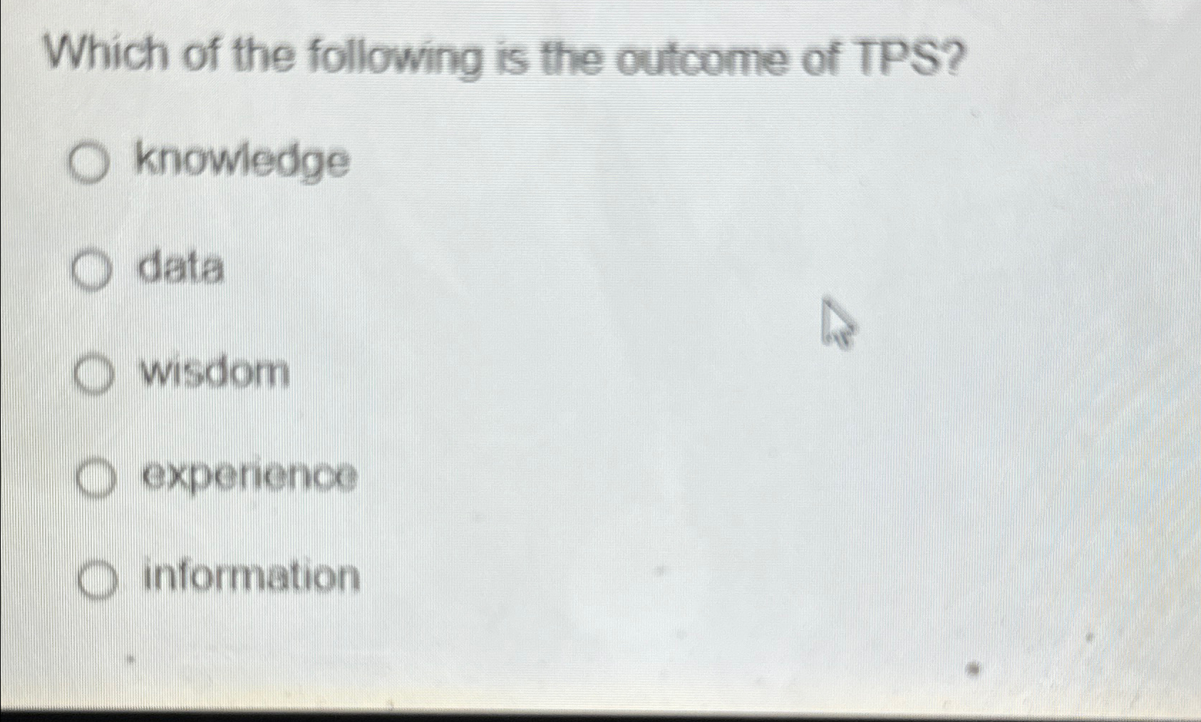 Solved Which of the following is the outcome of | Chegg.com