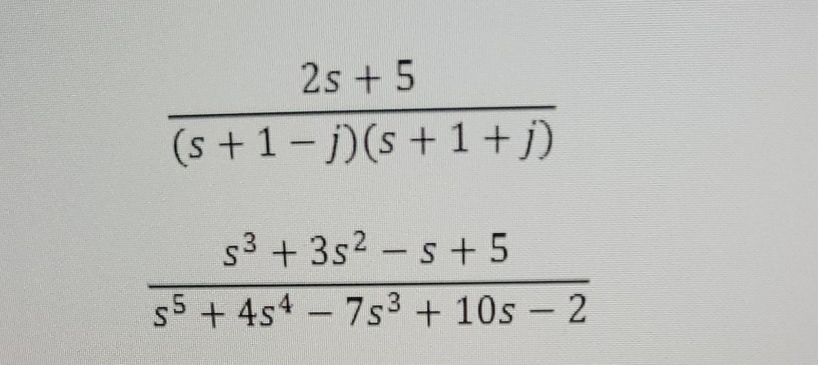 Solved S1−js1j2s5 S54s4−7s310s−2s33s2−s5 2978