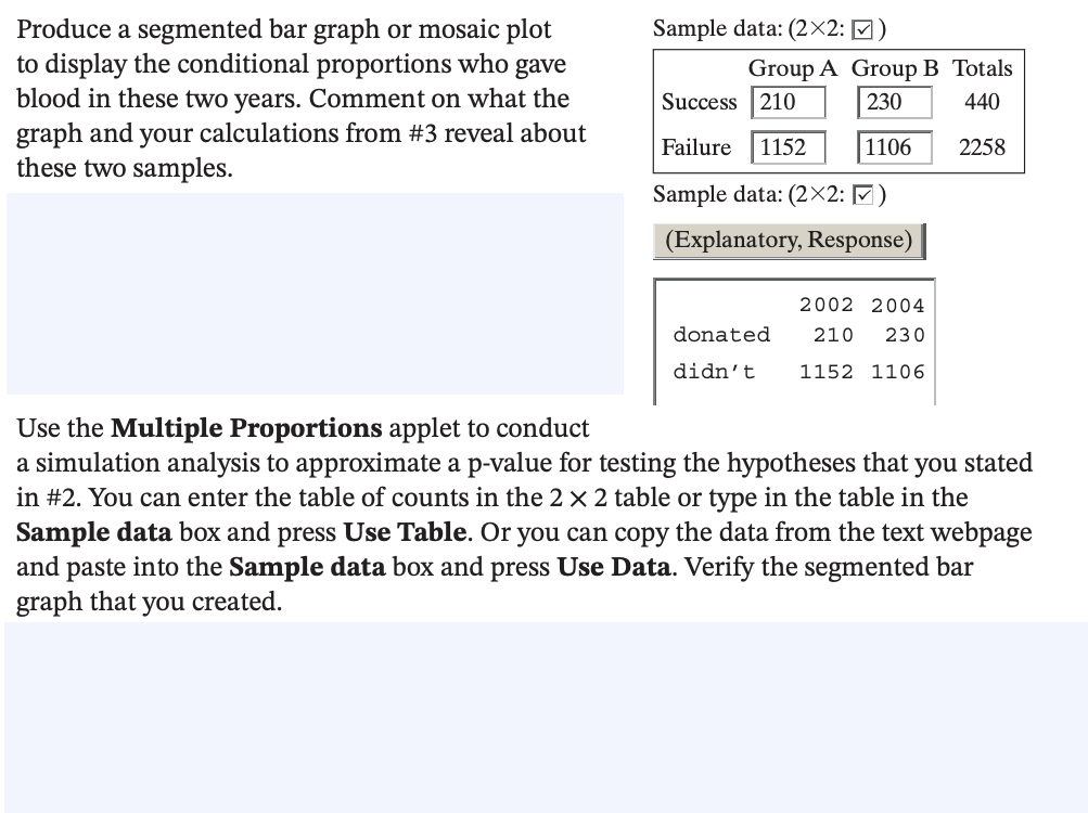 Solved Use the Multiple Proportions applet to conducta | Chegg.com