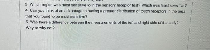 Solved Table 3: Two-Point Discrimination Test Results 3. | Chegg.com