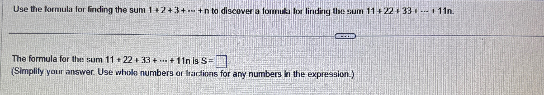 Solved Use the formula for finding the sum 1+2+3+cdots+n ﻿to | Chegg.com