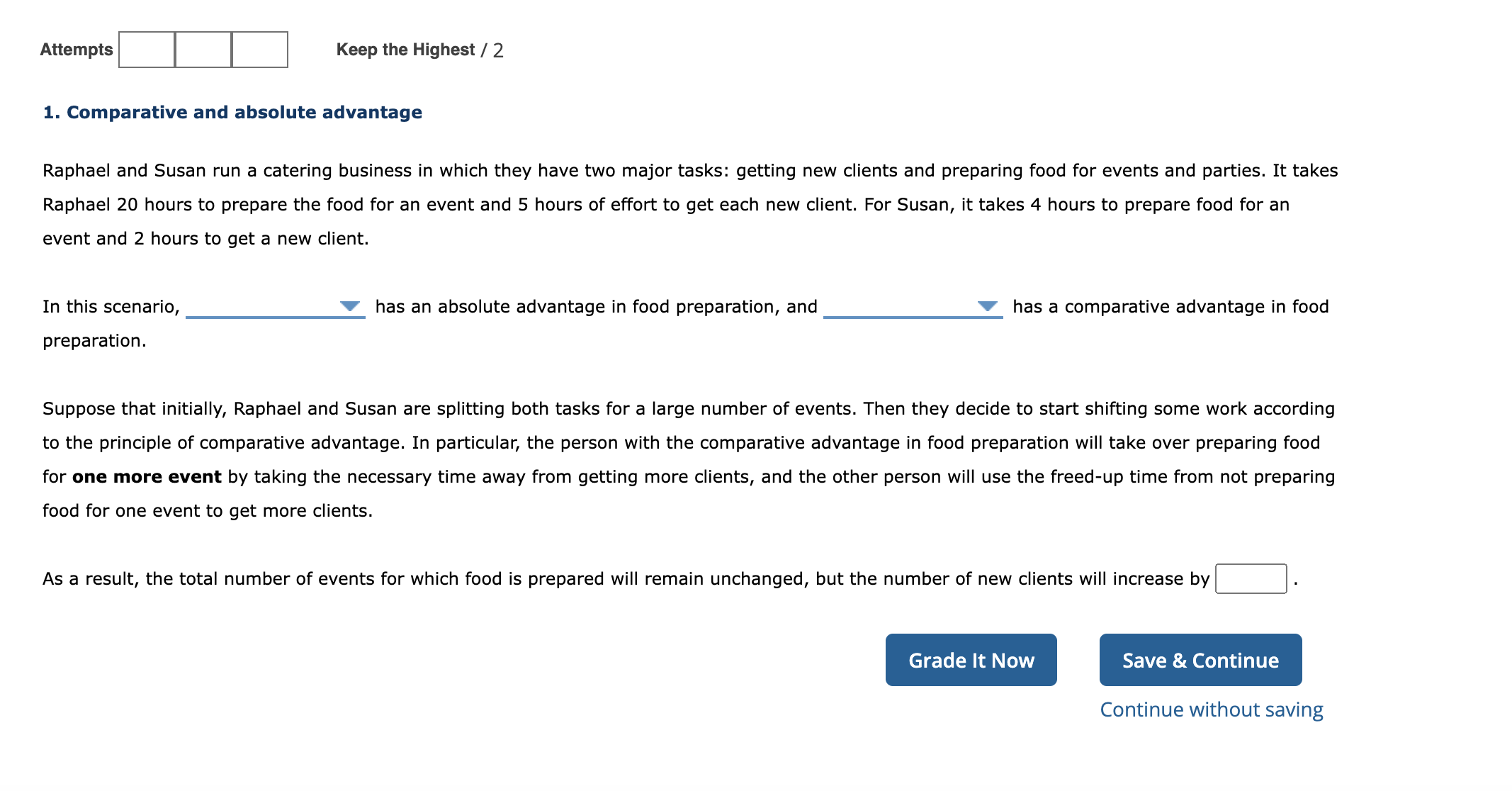Solved AttemptsKeep the Highest / 2Comparative and absolute | Chegg.com
