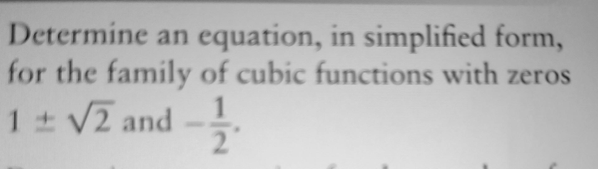 Solved Determine an equation, in simplified form, for the | Chegg.com