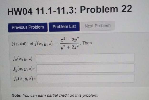 Solved HW04 11.1-11.3: Problem 22 Previous Problem Problem | Chegg.com