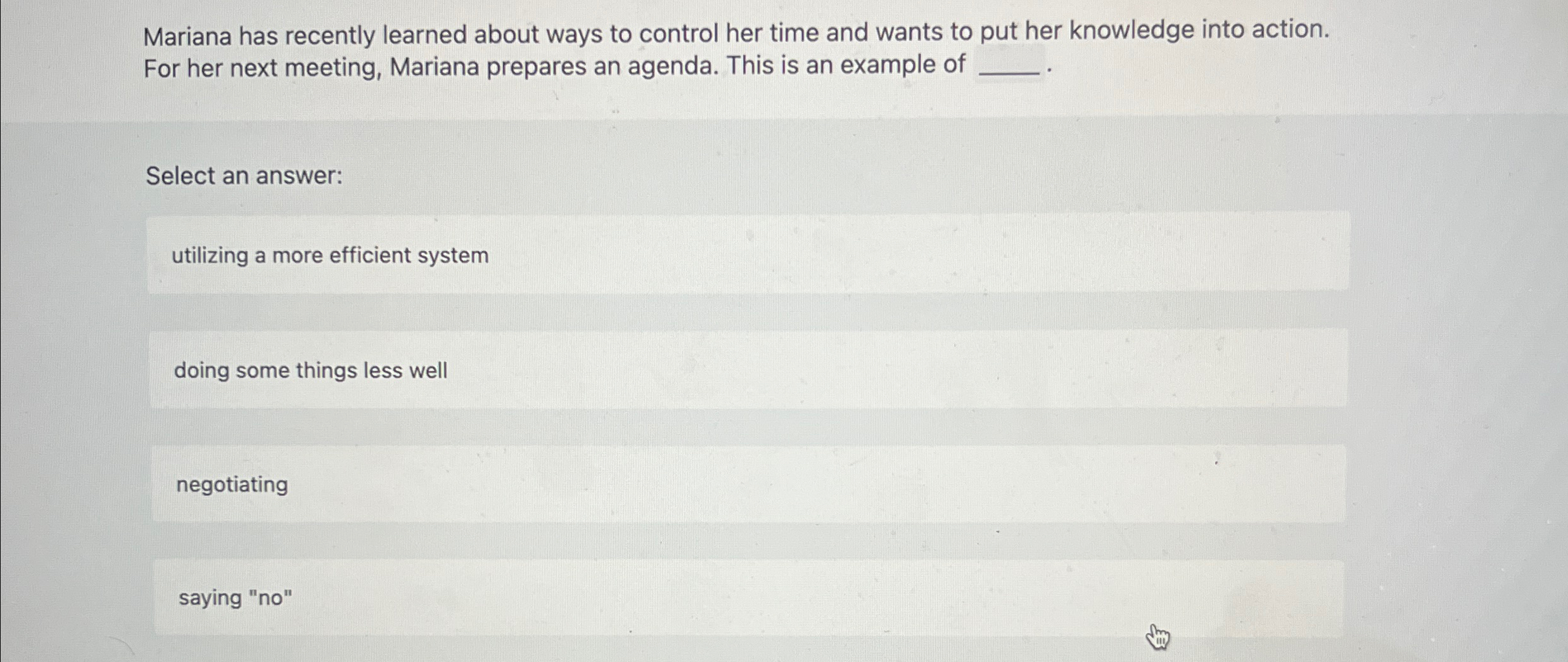 Solved Mariana has recently learned about ways to control | Chegg.com