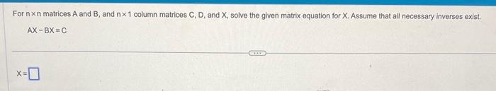 Solved The matrix equation is not solved correctly. Expain | Chegg.com